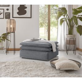 PIAGGE Loveseat Hocker Cordstoff Breite 85 cm | sofaundco