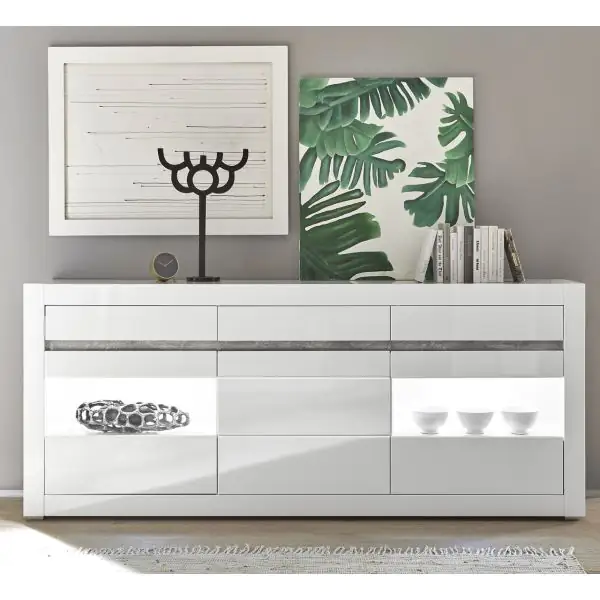 White and gray sideboard store